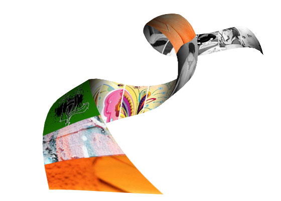 Flying Picture Ribbon: How to Create in Adobe Photoshop?